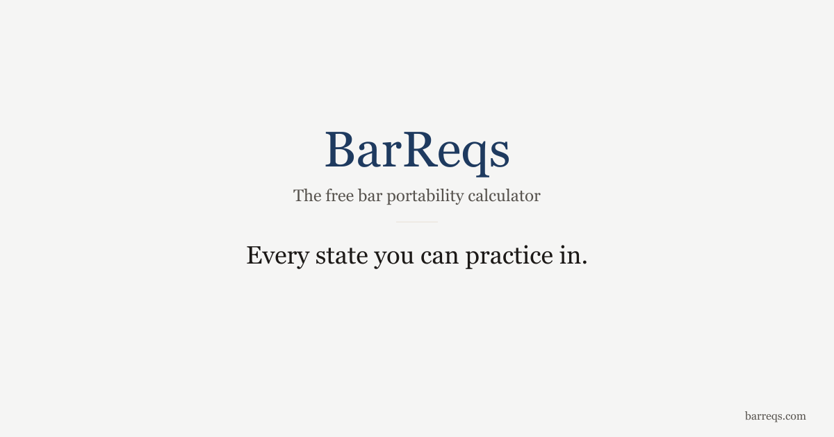 Bar Admission on Motion: Every State's Requirements (2026) — BarReqs